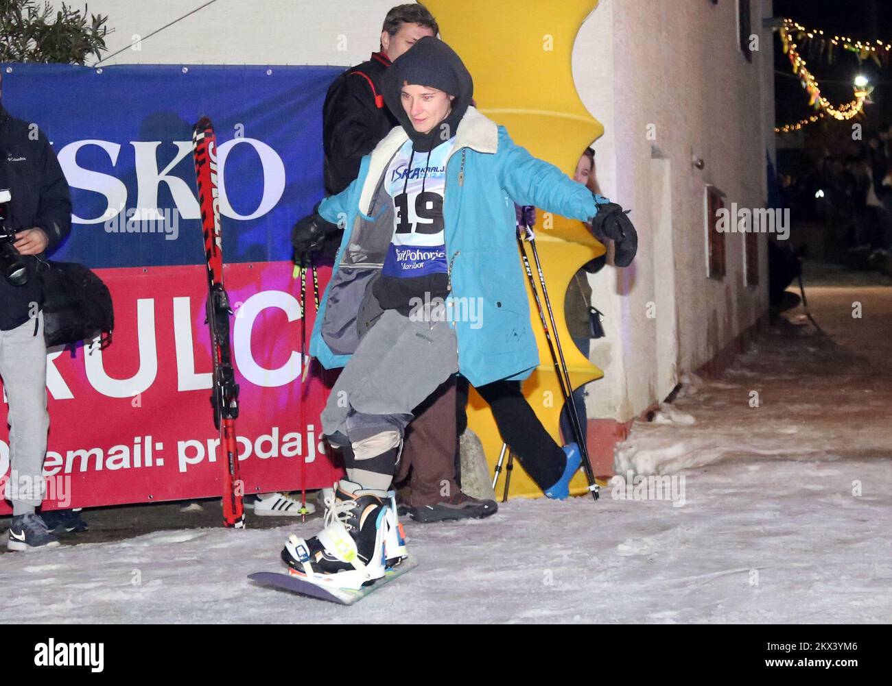 23.12.2017., Iz island, Croatia - A spectacular race on real snow was ...