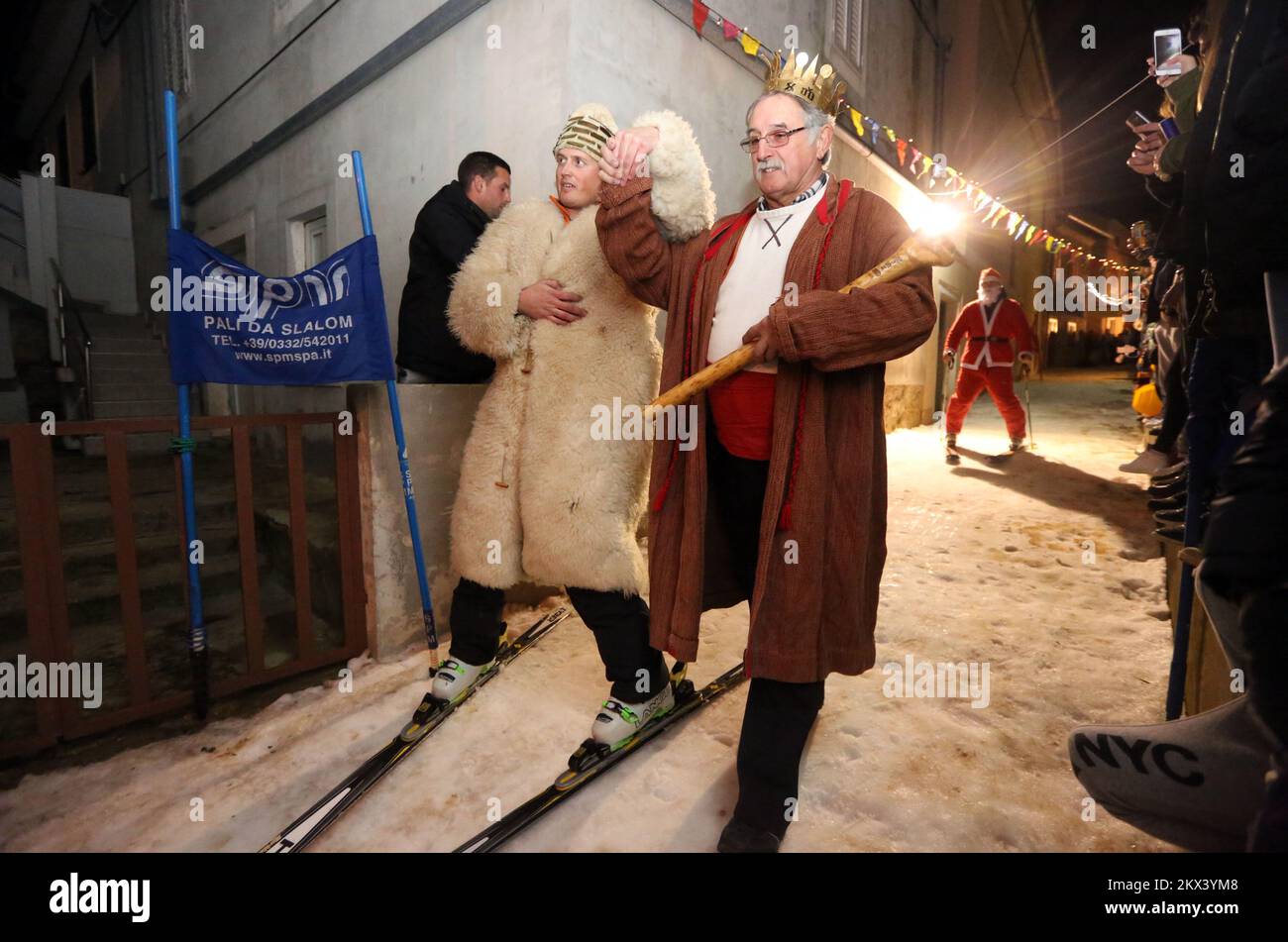 23.12.2017., Iz island, Croatia - A spectacular race on real snow was ...