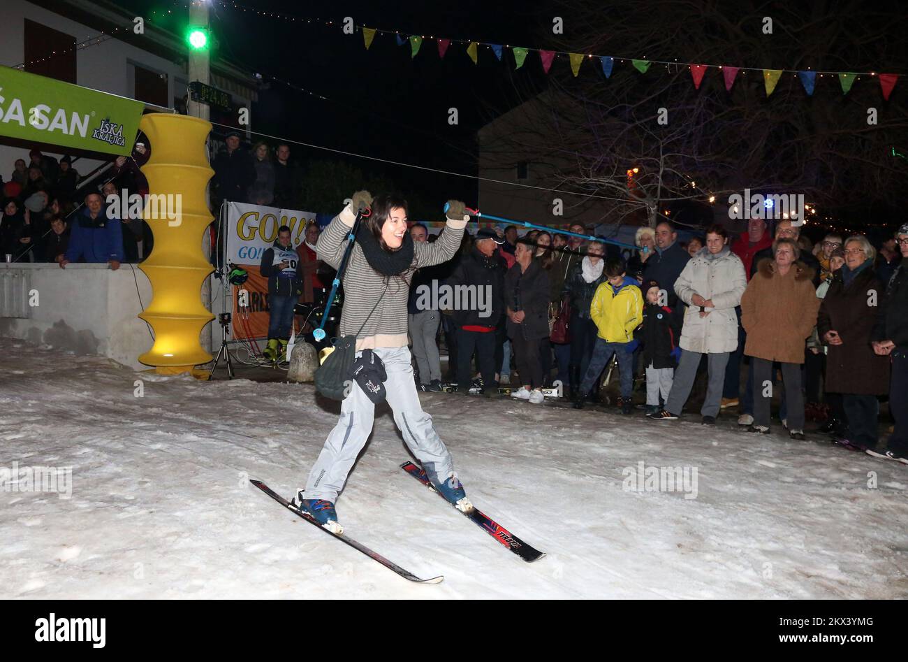 23.12.2017., Iz island, Croatia - A spectacular race on real snow was ...
