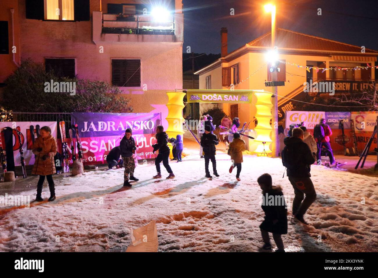 23.12.2017., Iz island, Croatia - A spectacular race on real snow was ...