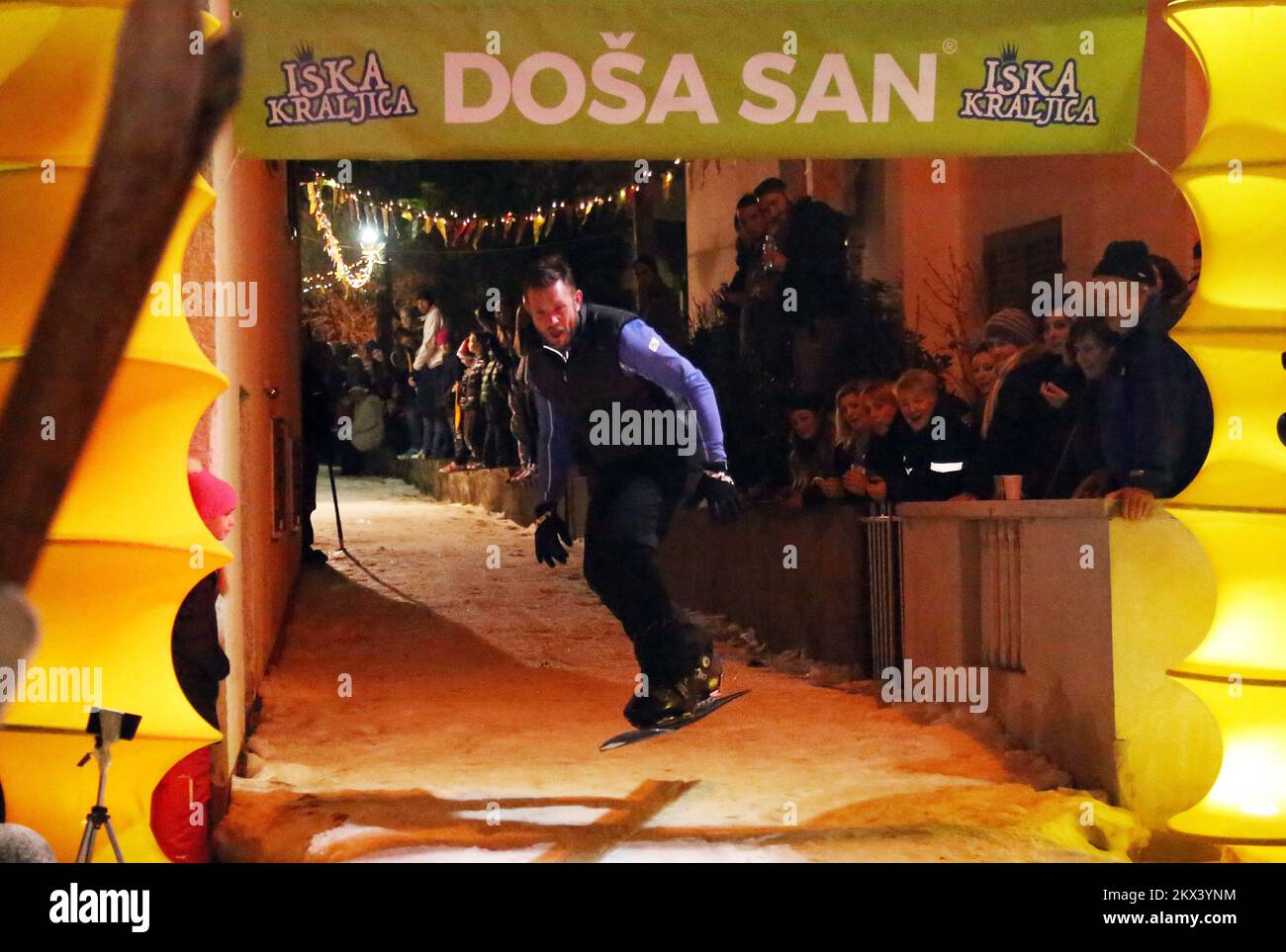 23.12.2017., Iz island, Croatia - A spectacular race on real snow was ...