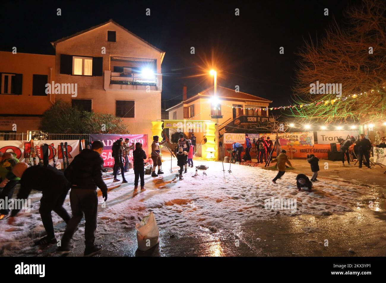 23.12.2017., Iz island, Croatia - A spectacular race on real snow was ...