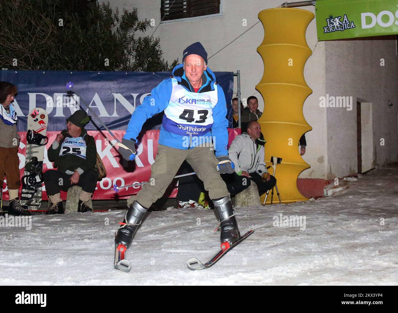 23.12.2017., Iz island, Croatia - A spectacular race on real snow was ...