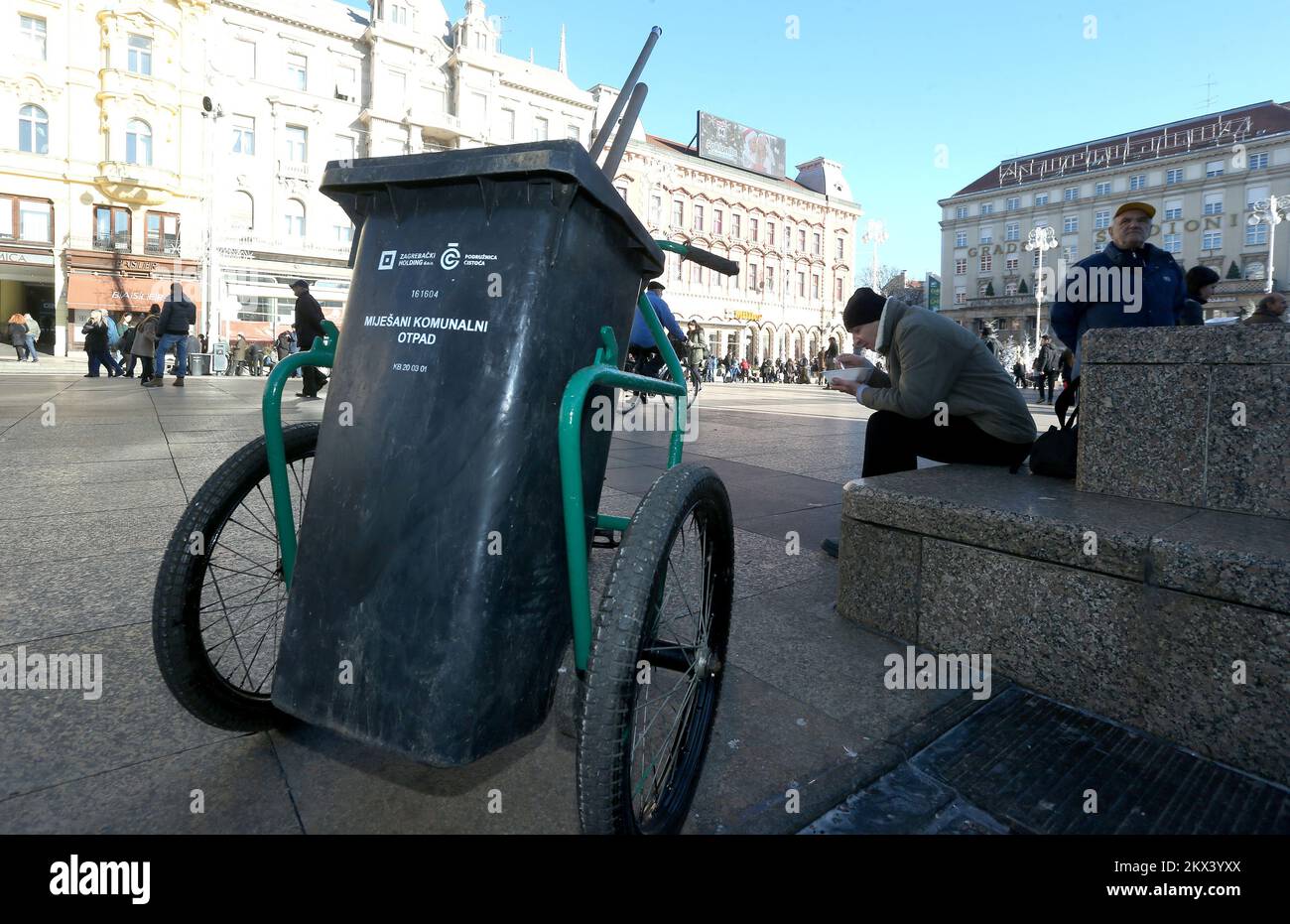 24.12.2017., Zagreb - On the eve of Christmas on the square Ban Josip ...