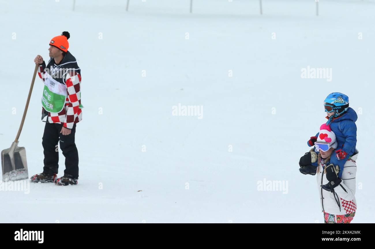 03.01.2018., Croatia, Sljeme, Zagreb - The first run of the female ...