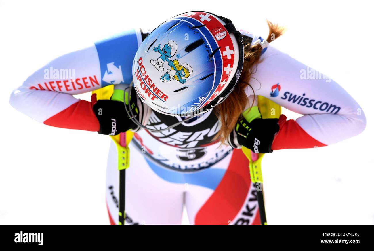03.01.2018., Croatia, Sljeme, Zagreb - The first run of the female ...