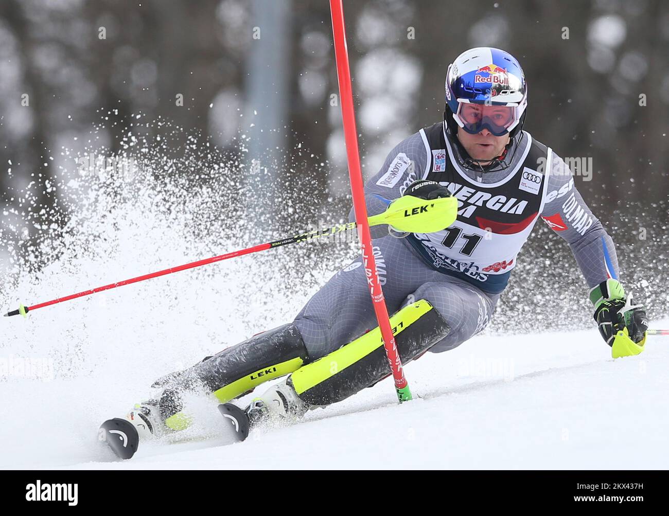 04.01.2018., Sljeme, Croatia - Snow Queen Trophy 2018, men's slalom ...
