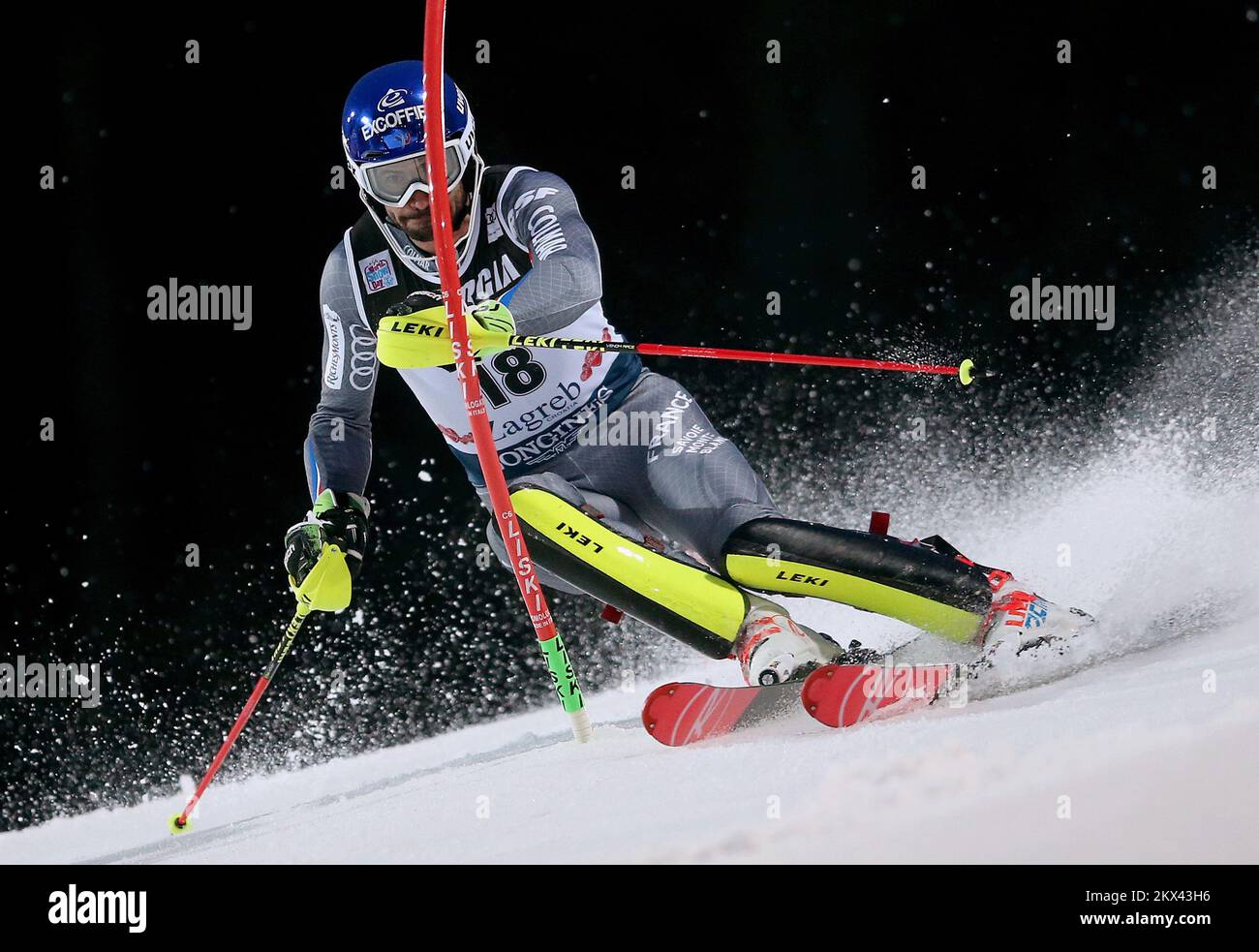 04.01.2018., Croatia, Zagreb, Sljeme - The second run of the men's slalom of the Audi FIS Snow ...