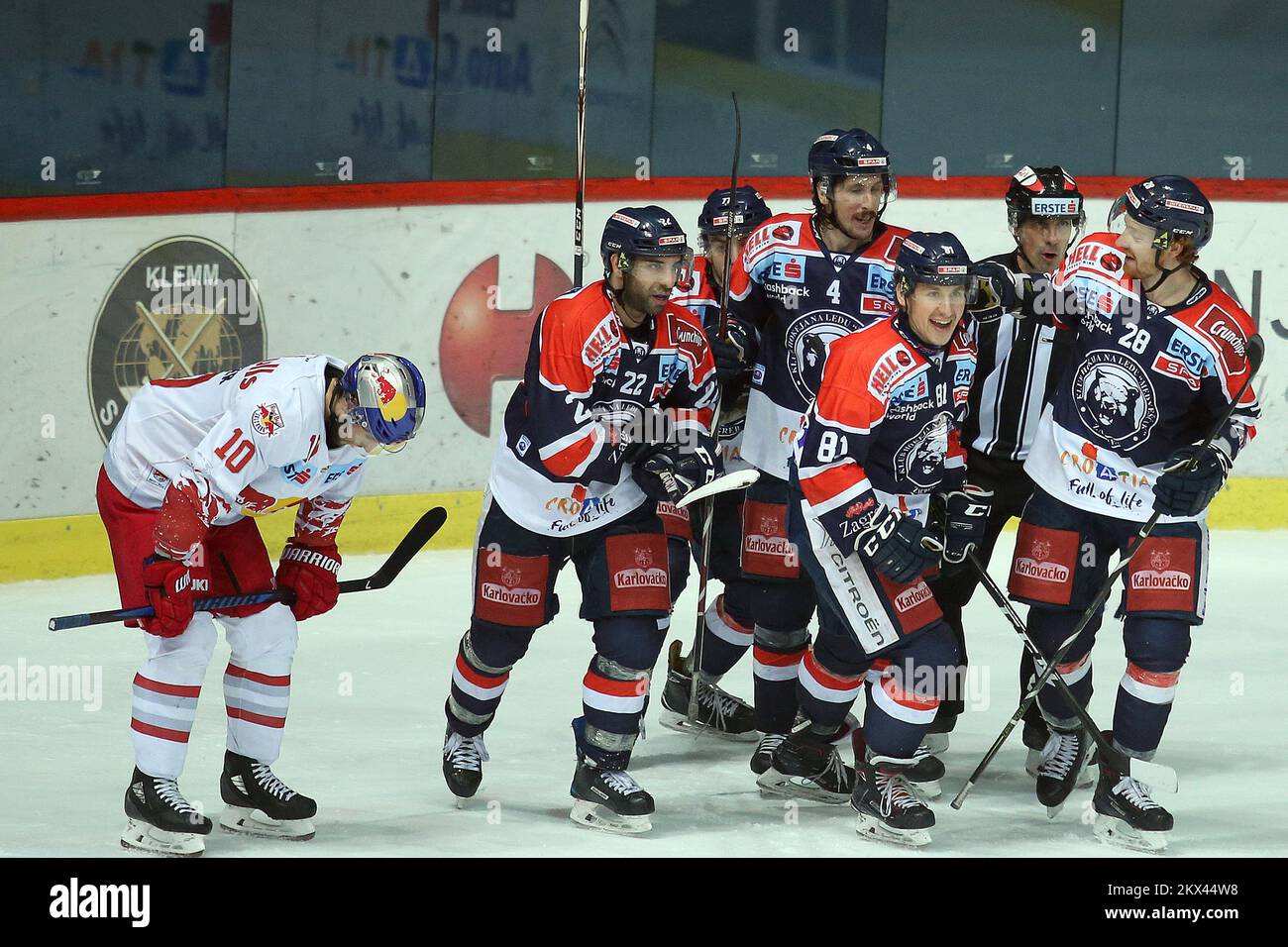 07.01.2018., Zagreb, Croatia - EBEL League, round 37, KHL Medvescak ...