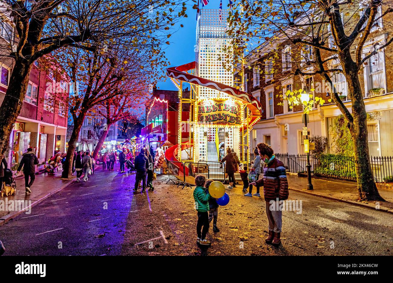 The Christmas Market In Primrose Hill 2022 London UK Stock Photo - Alamy
