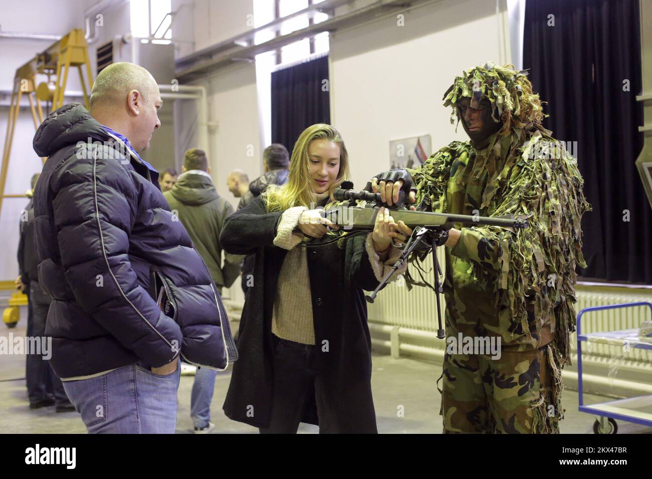 13.01.2018., Zagreb, Croatia - Open days of Croatian military college ...