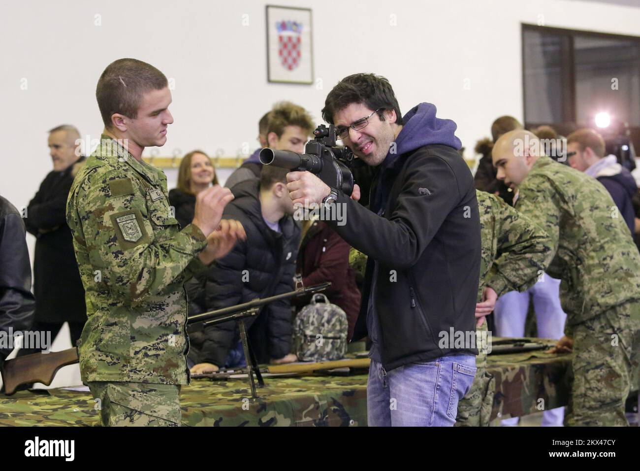 13.01.2018., Zagreb, Croatia - Open days of Croatian military college ...
