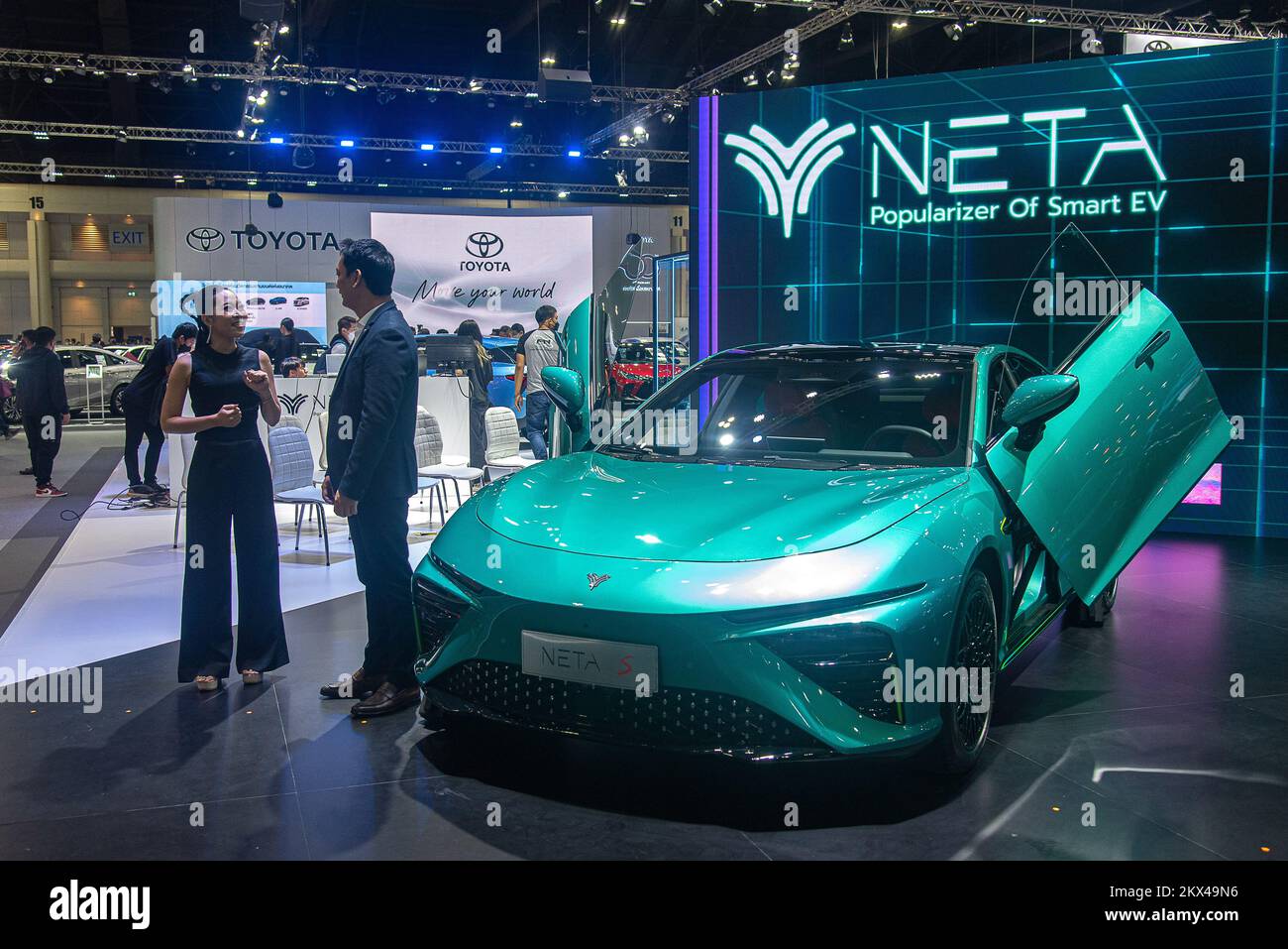 Nonthaburi, Thailand. 30th Nov, 2022. A Neta S car seen at the Neta ...