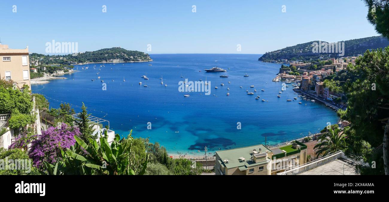Extra wide Aerial view of the beautiful beaches and the fantastic sea ...