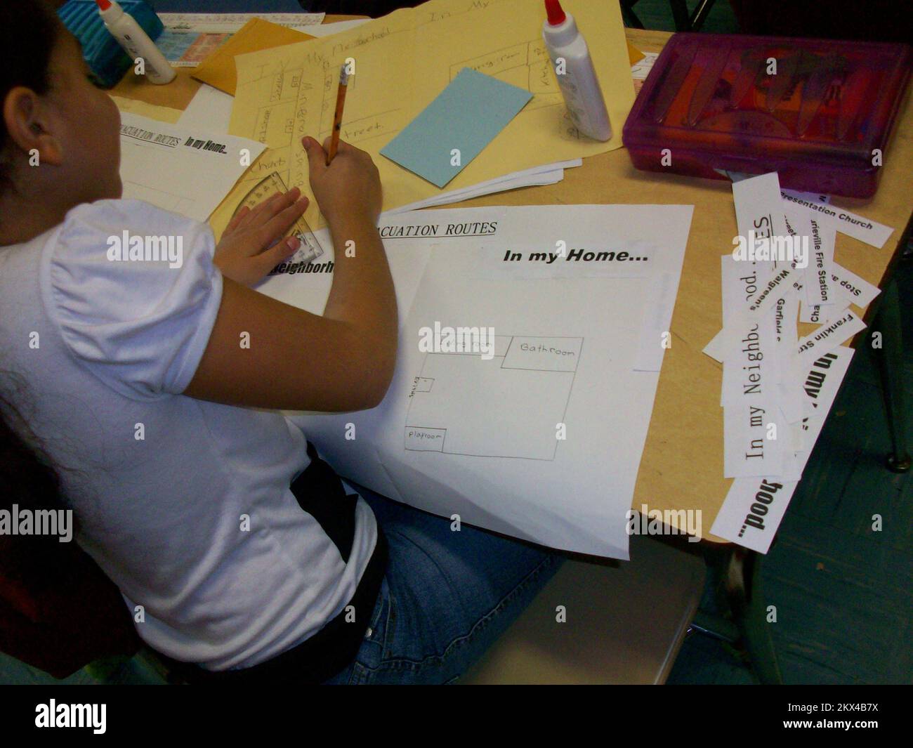 School evacuation map hi-res stock photography and images - Alamy