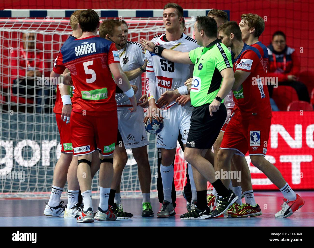 16.01.2018., Zatika Sport Centre, Porec, Croatia - 2018 European Men's ...