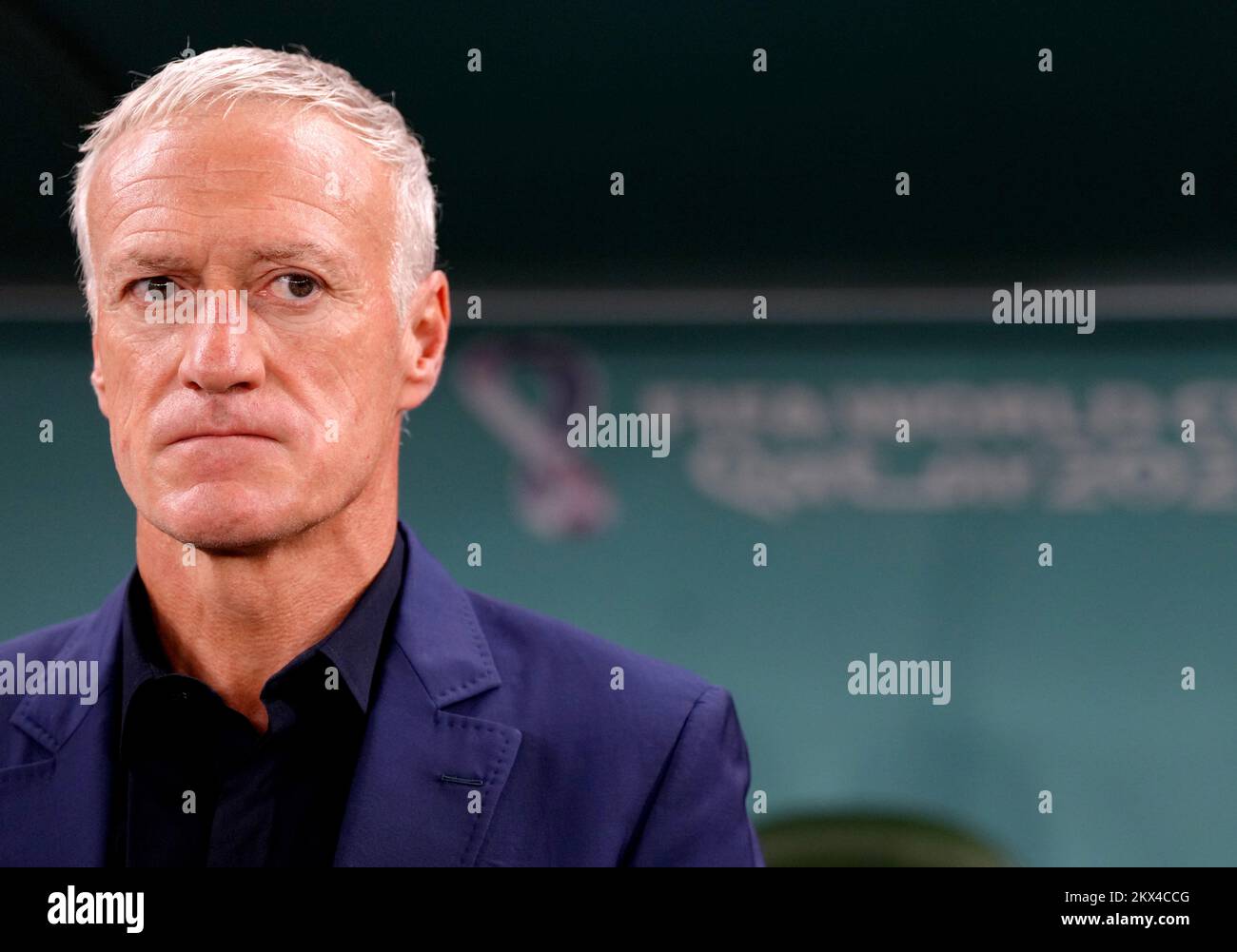 France manager Didier Deschamps ahead of the FIFA World Cup Group D ...