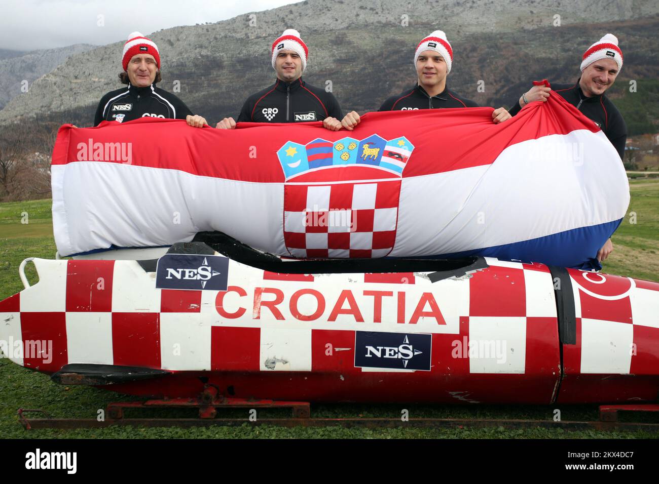 19.01.2018., Croatia, Stobrec - Croatian bobsled team that qualified ...