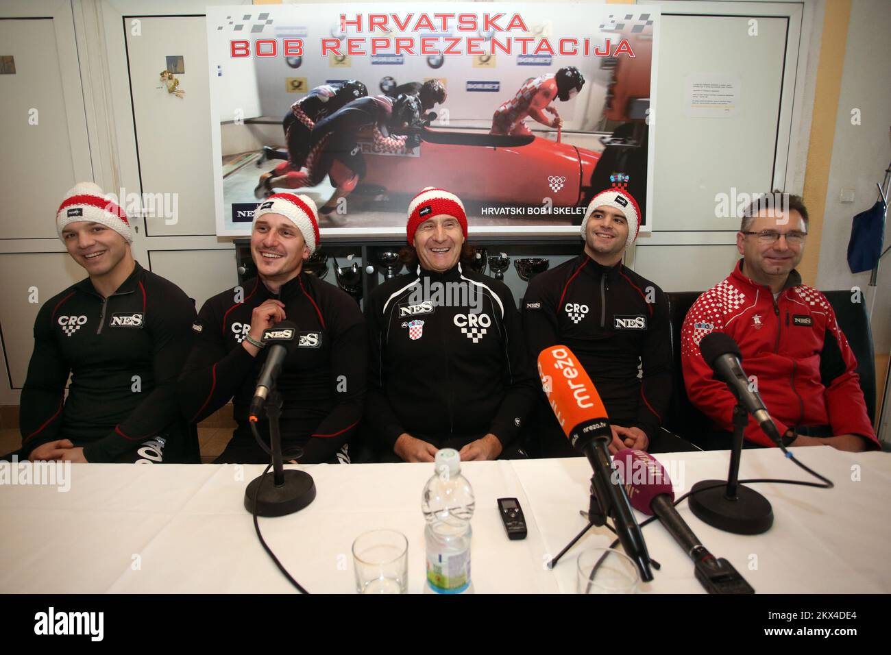 19.01.2018., Croatia, Stobrec - Croatian bobsled team that qualified ...
