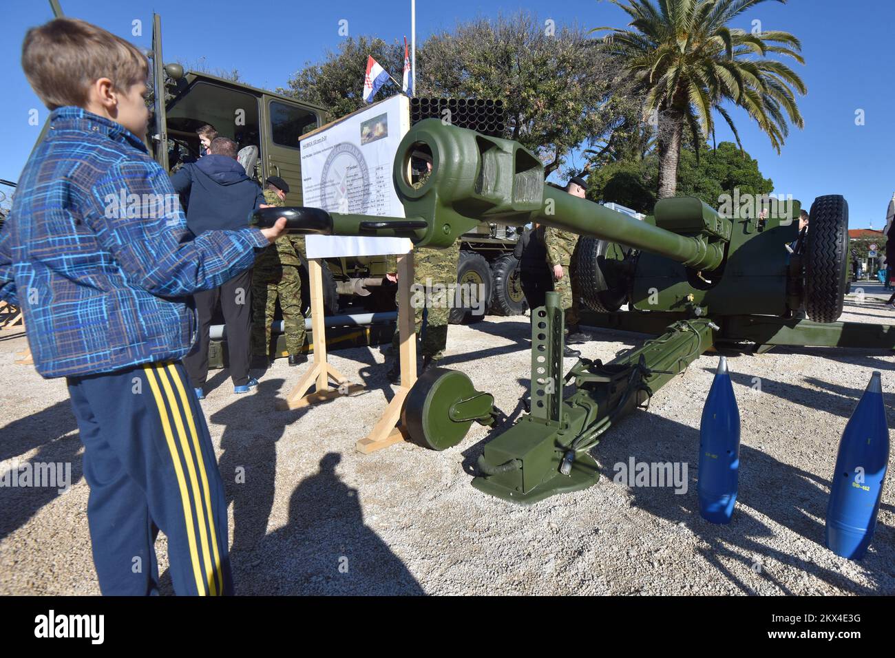 20.01.2018., Croatia, Zadar - Exhibition of the Croatian Army with ...