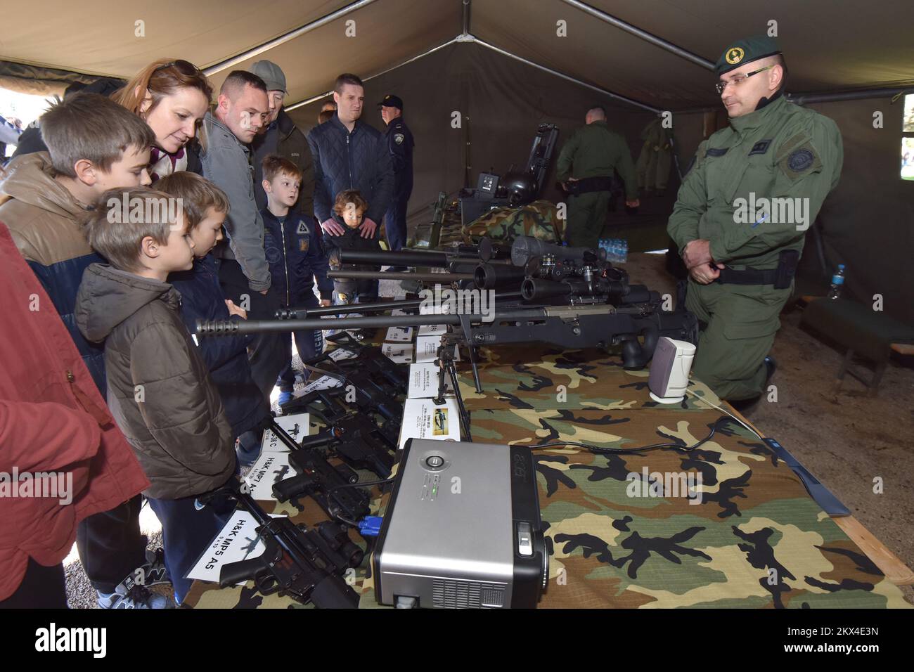 20.01.2018., Croatia, Zadar - Exhibition of the Croatian Army with ...