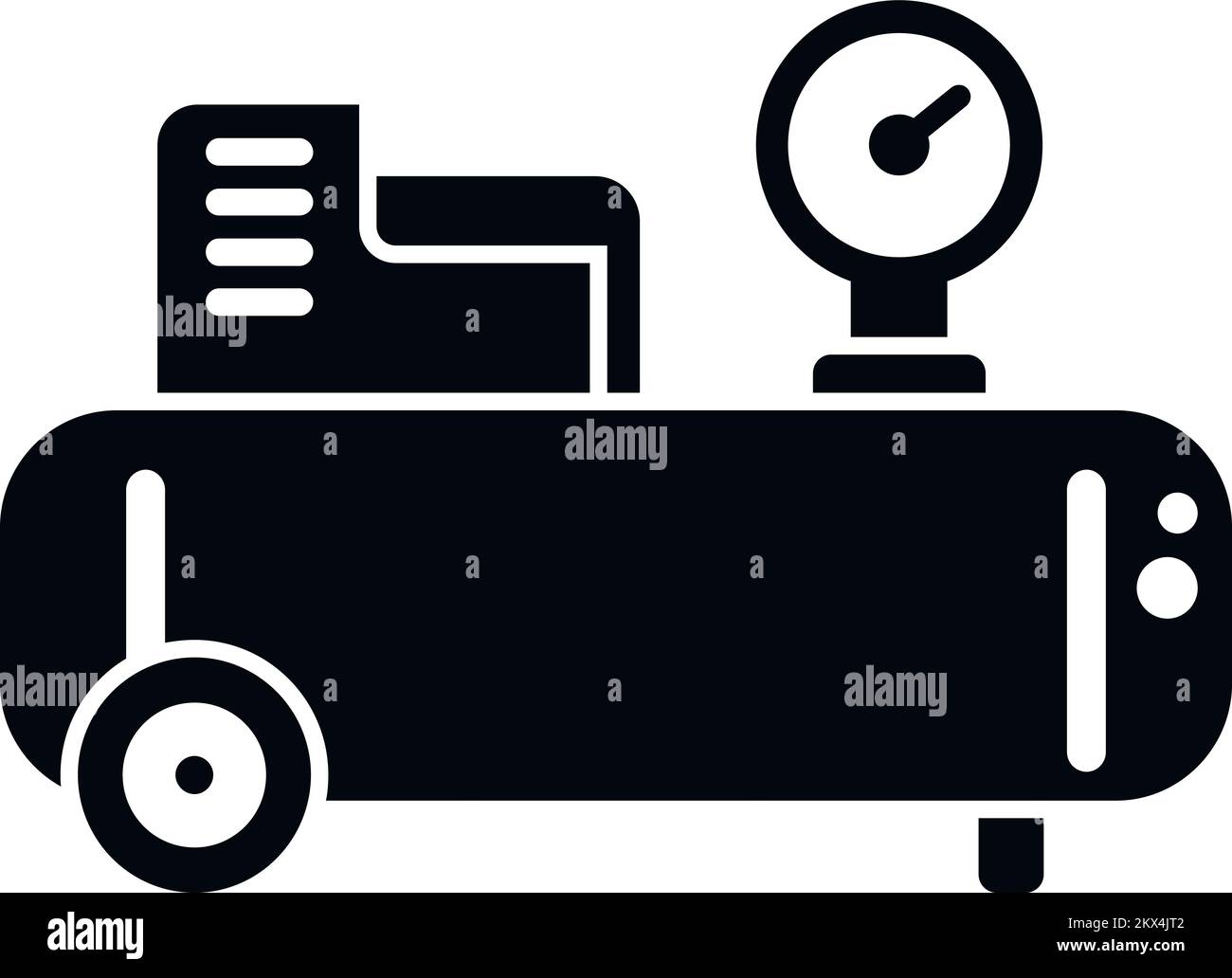 Air compressor icon simple vector. Machine pump. Pressure tank Stock ...