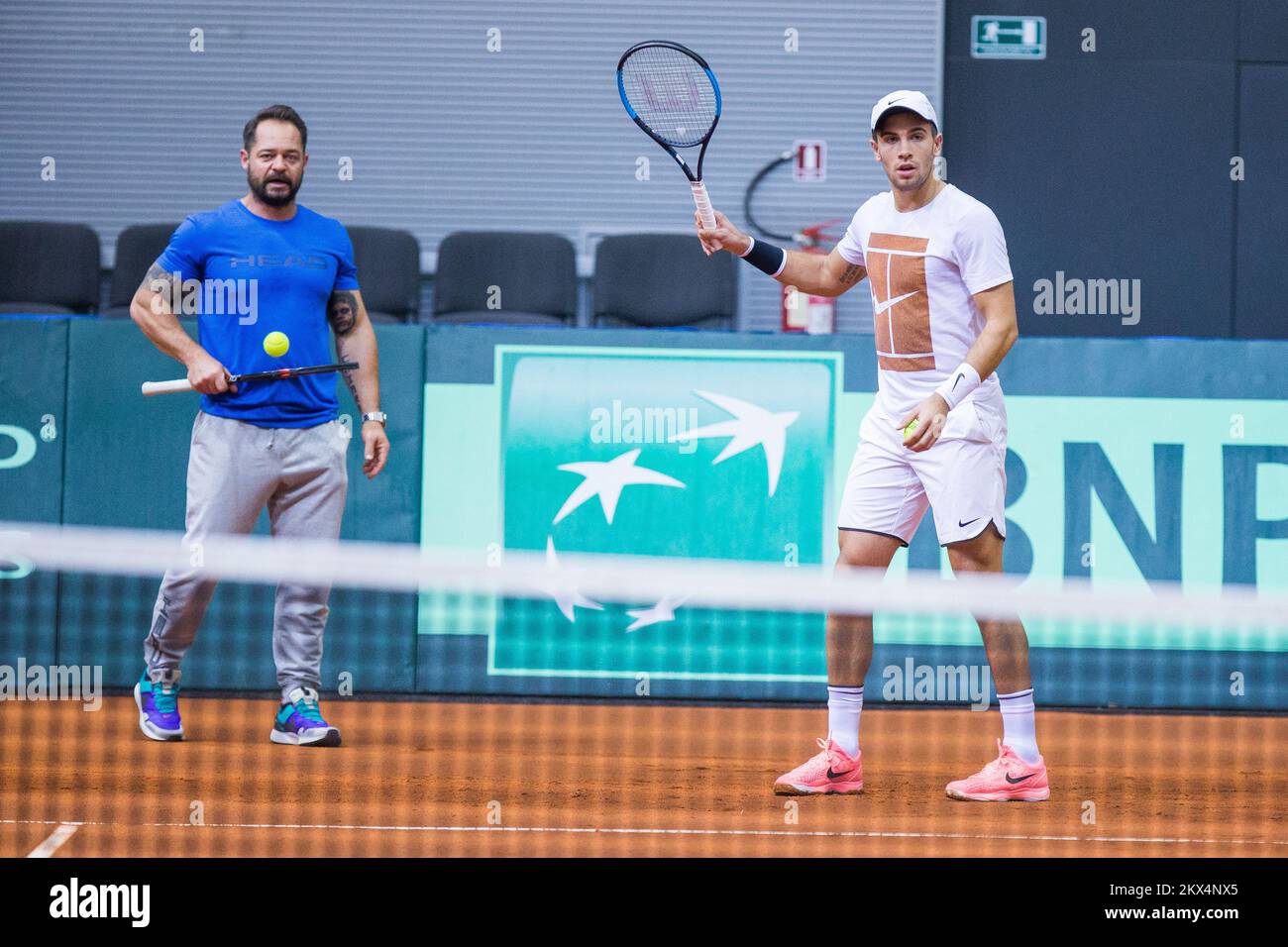 29.01.2018., Croatia, Osijek - In the first round of the Davis Cup ...