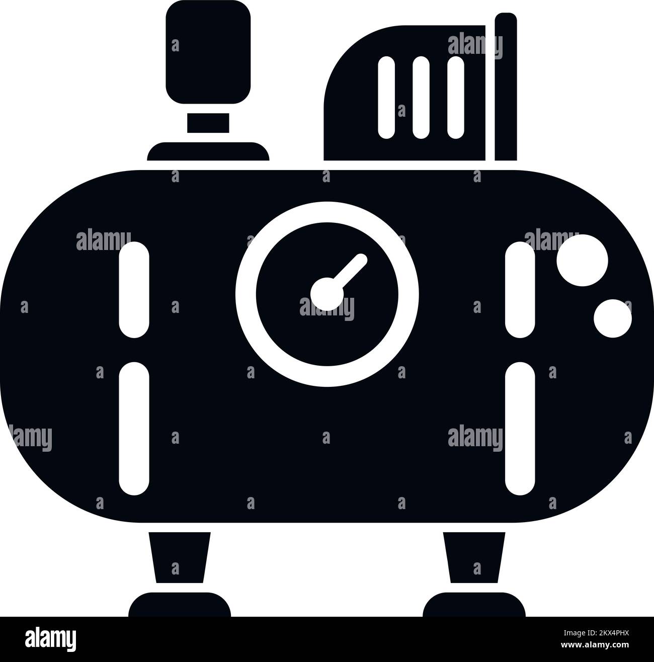 Pump compressor icon simple vector. Air machine. Industrial tool Stock ...