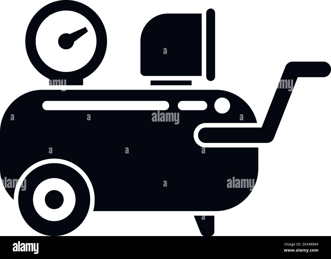 Tank compressor icon simple vector. Air machine. Pressure paint Stock ...