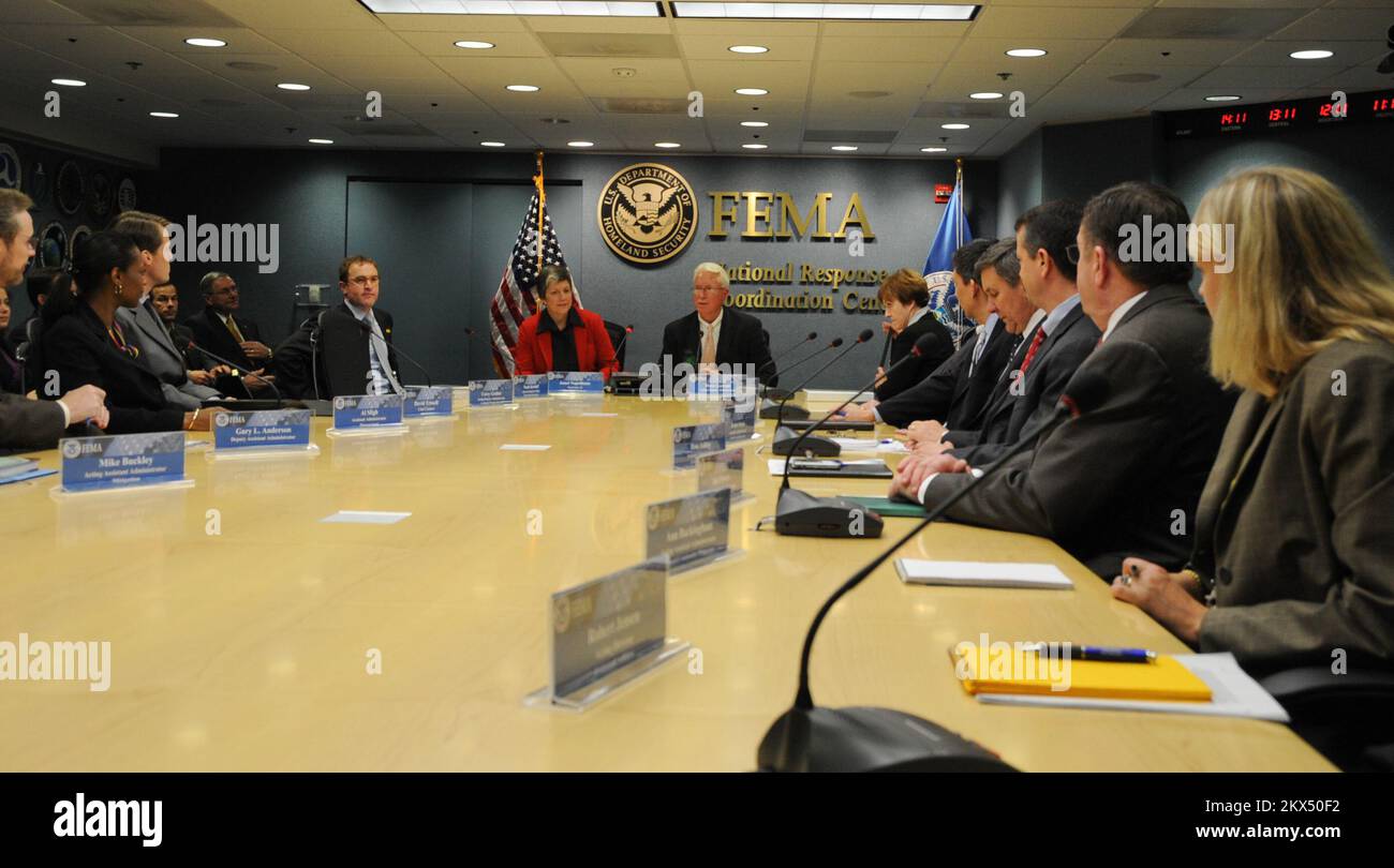 DHS Secretary Janet Napolitano meets with FEMA Employees.. Photographs ...