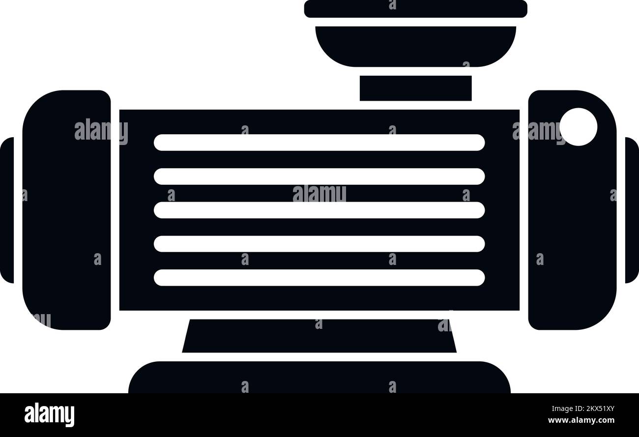 Motor compressor icon simple vector. Air machine. Tank pressure Stock ...