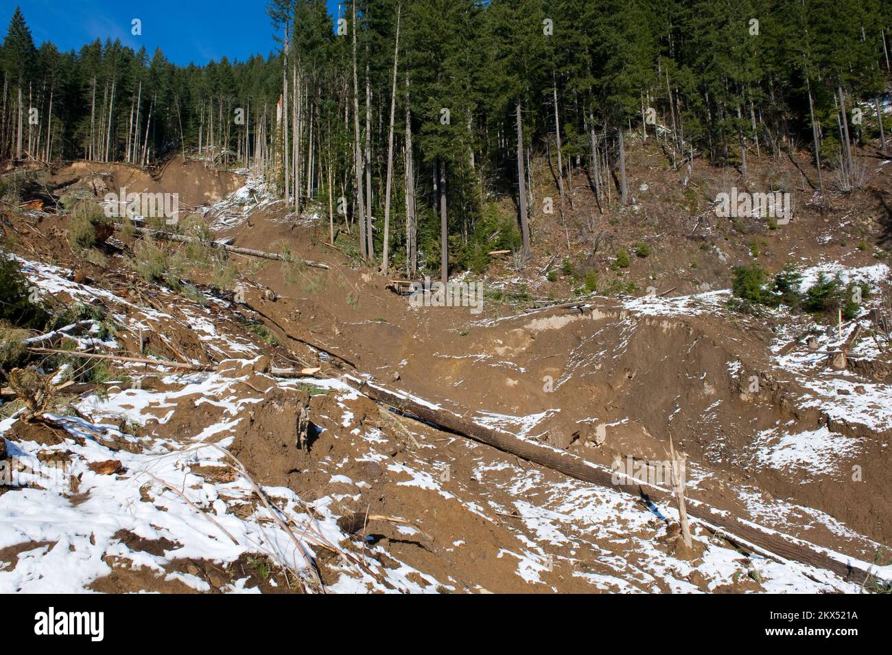 Flooding Mudslide/Landslide - Cougar, Wash. , February 11, 2009 After ...