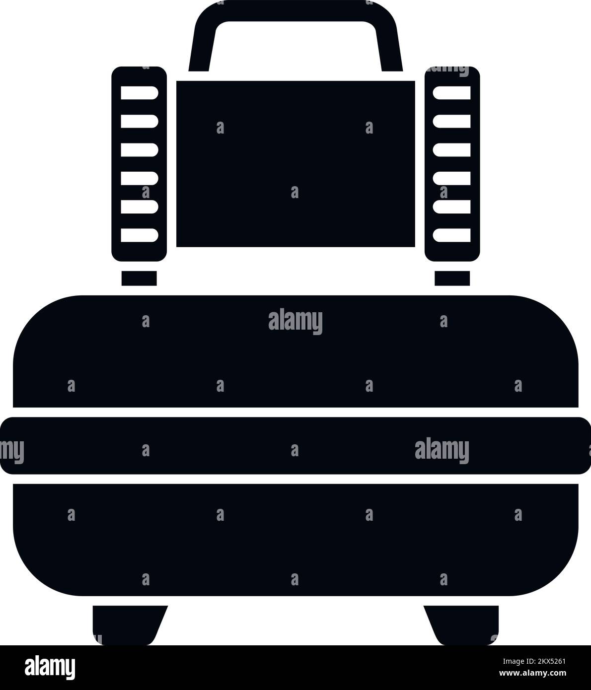 Electric compressor icon simple vector. Air machine. Motor tool Stock ...