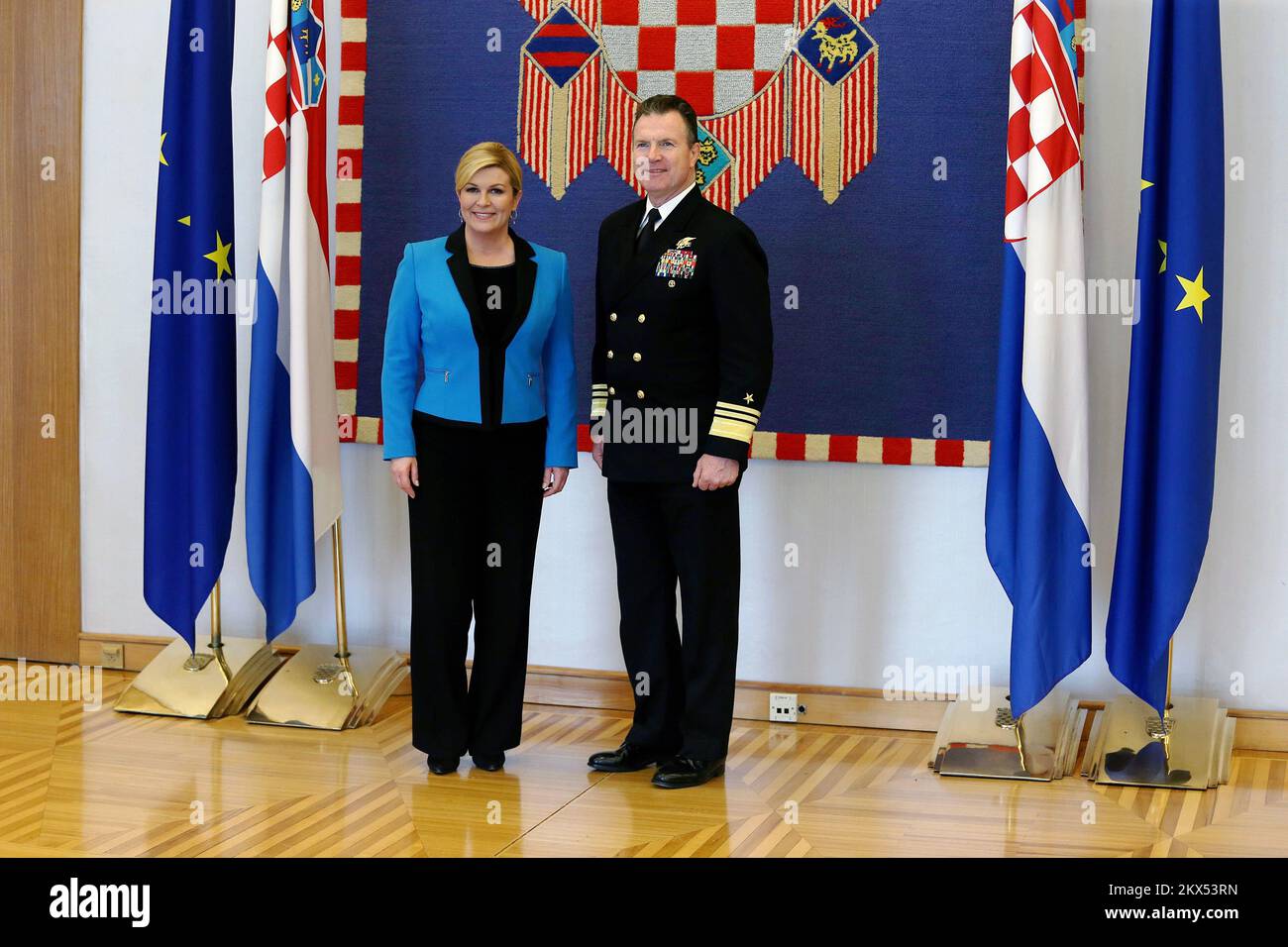 02.03.2018., Zagreb, Croatia - President of the Republic of Croatia ...