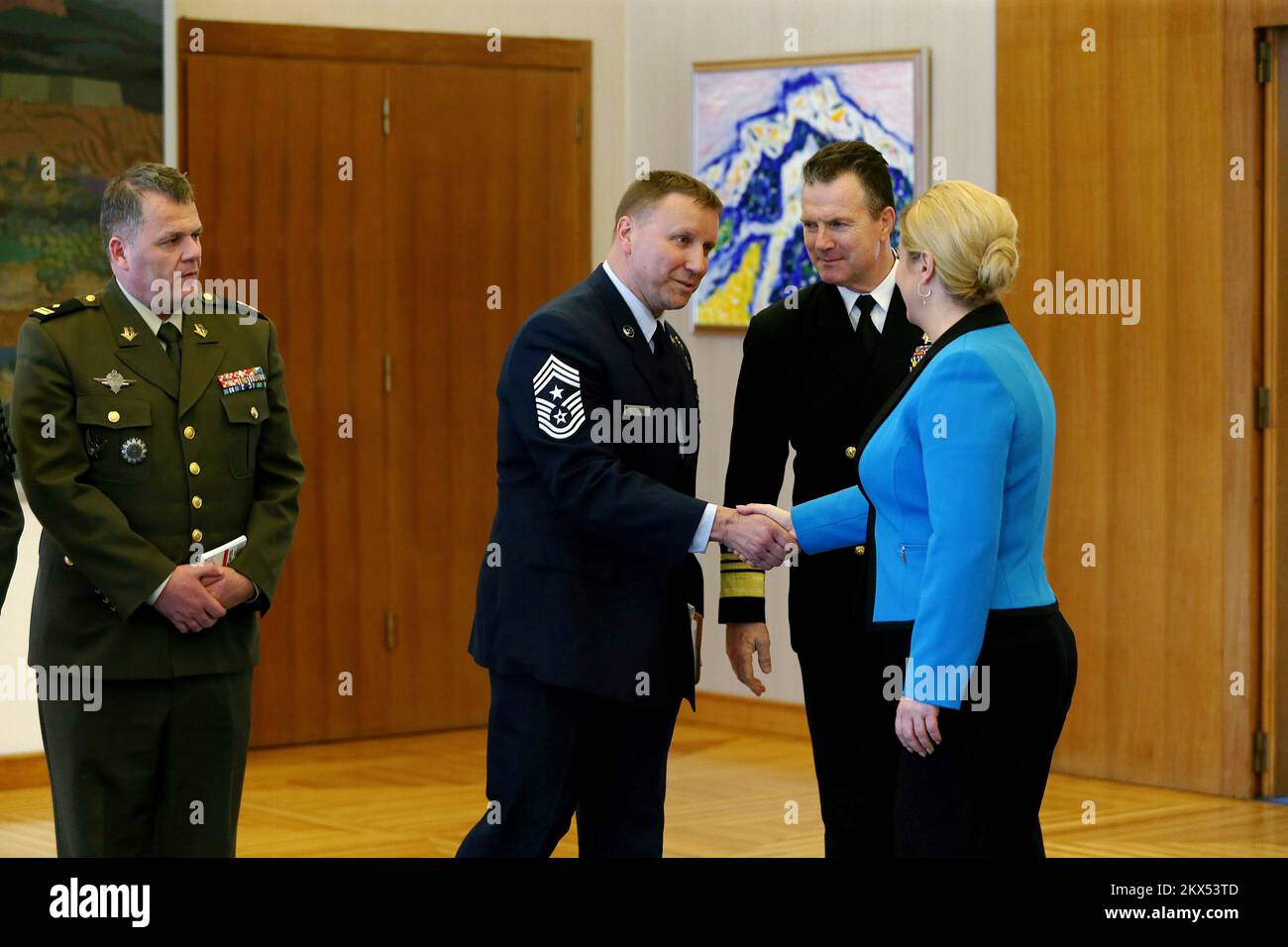 02.03.2018., Zagreb, Croatia - President of the Republic of Croatia ...