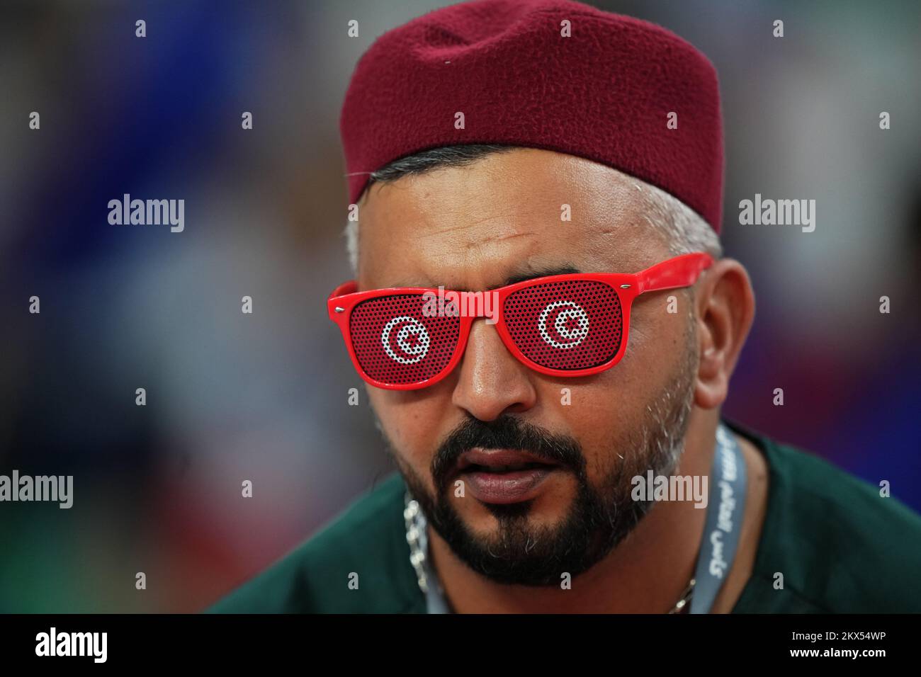 Doha, Qatar. 30/11/2022, France fan during the FIFA World Cup Qatar ...