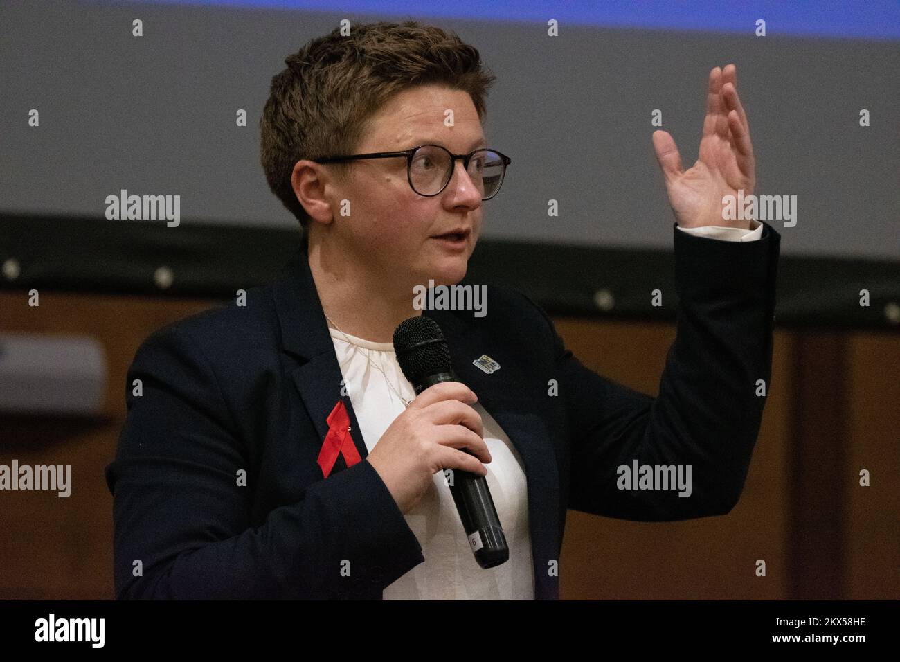 Manchester UK 30th November 2022, Bev Craig Leader of Manchester City ...