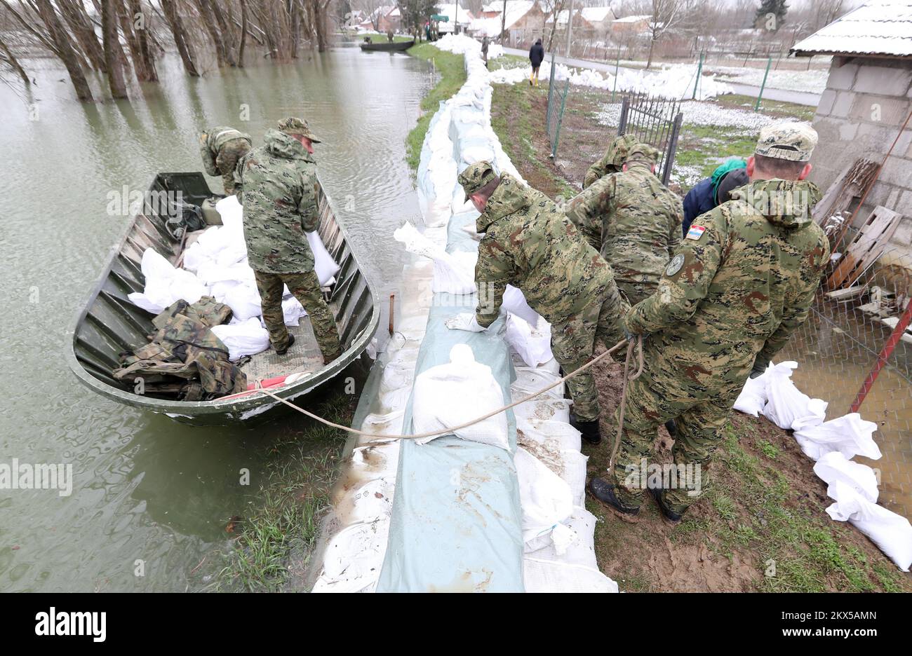 19.03.2018., Jasenovac - Croatia declared a state of emergency on ...