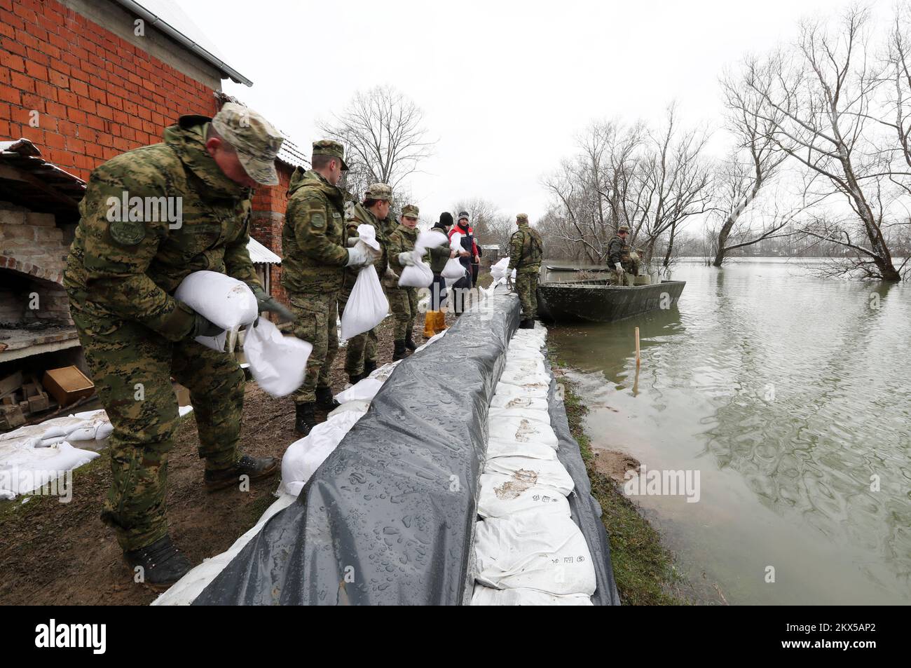 19.03.2018., Jasenovac - Croatia declared a state of emergency on ...