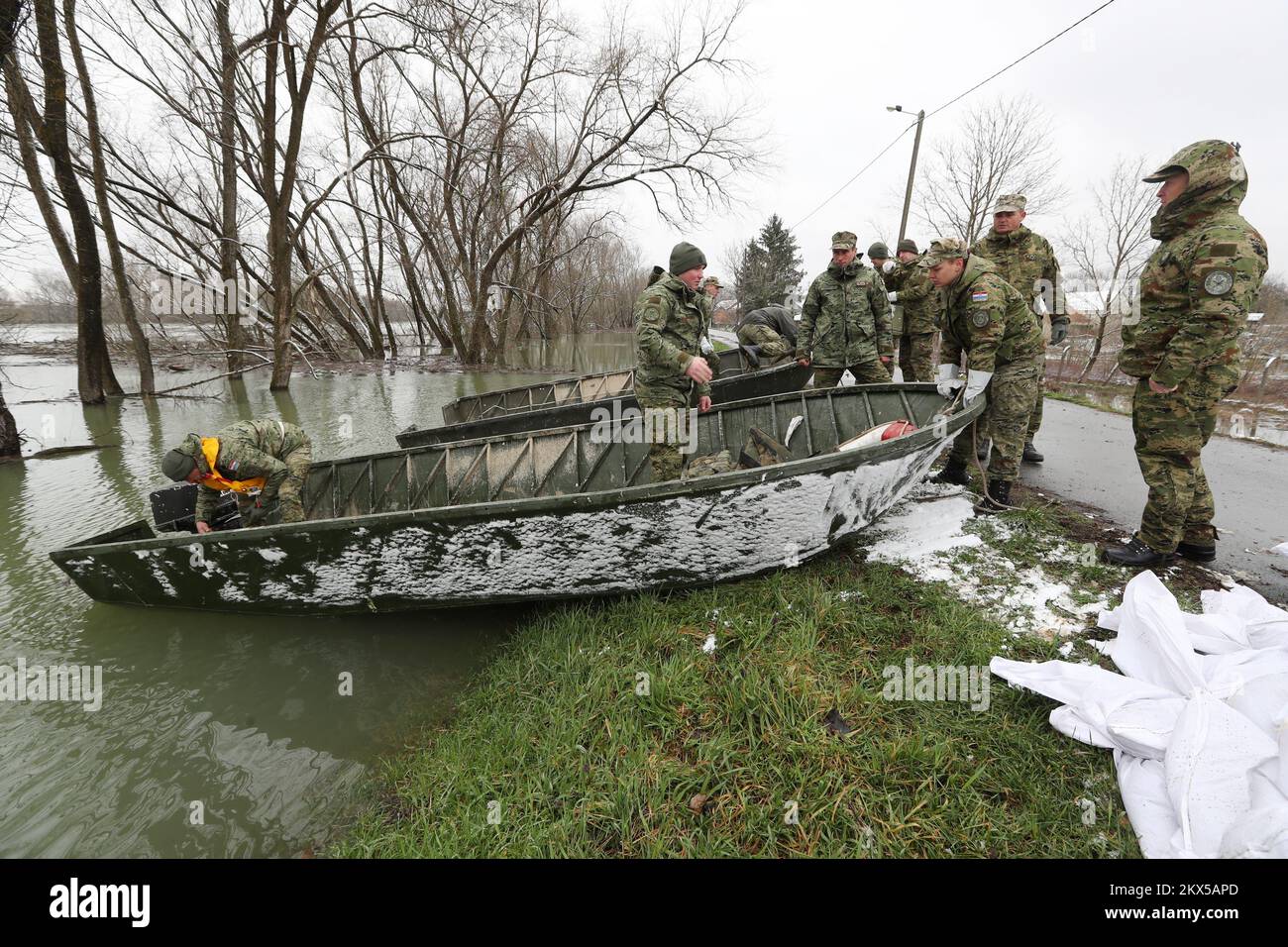 19.03.2018., Jasenovac - Croatia declared a state of emergency on ...