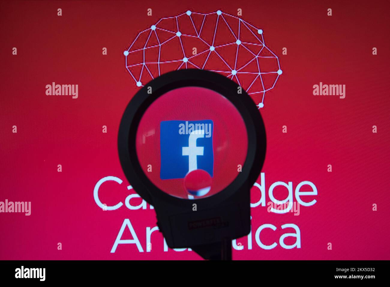 24.03.2018., Croatia, Zagreb - An illustration of Facebook's personal ...