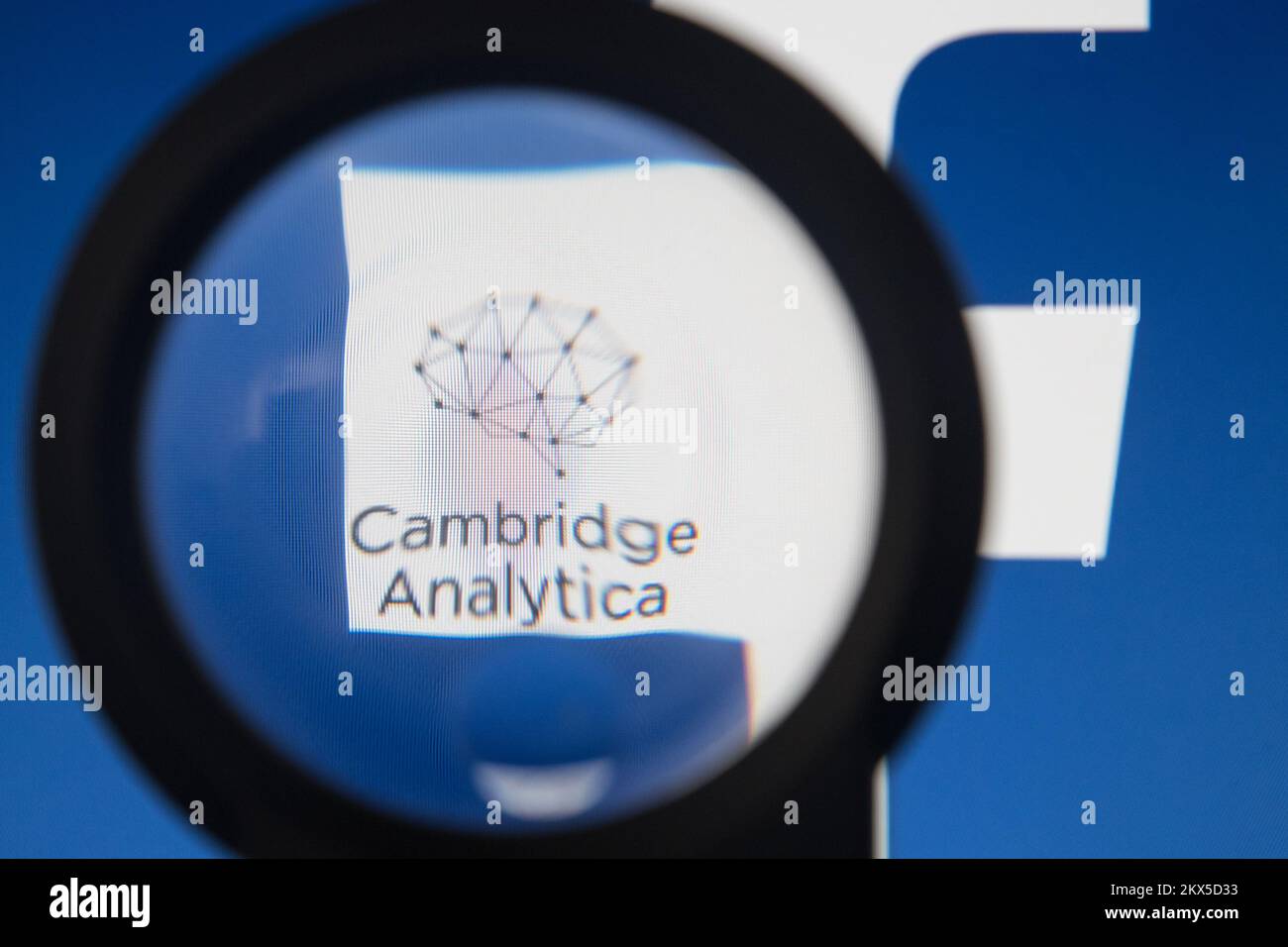 24.03.2018., Croatia, Zagreb - An illustration of Facebook's personal data collection from ...