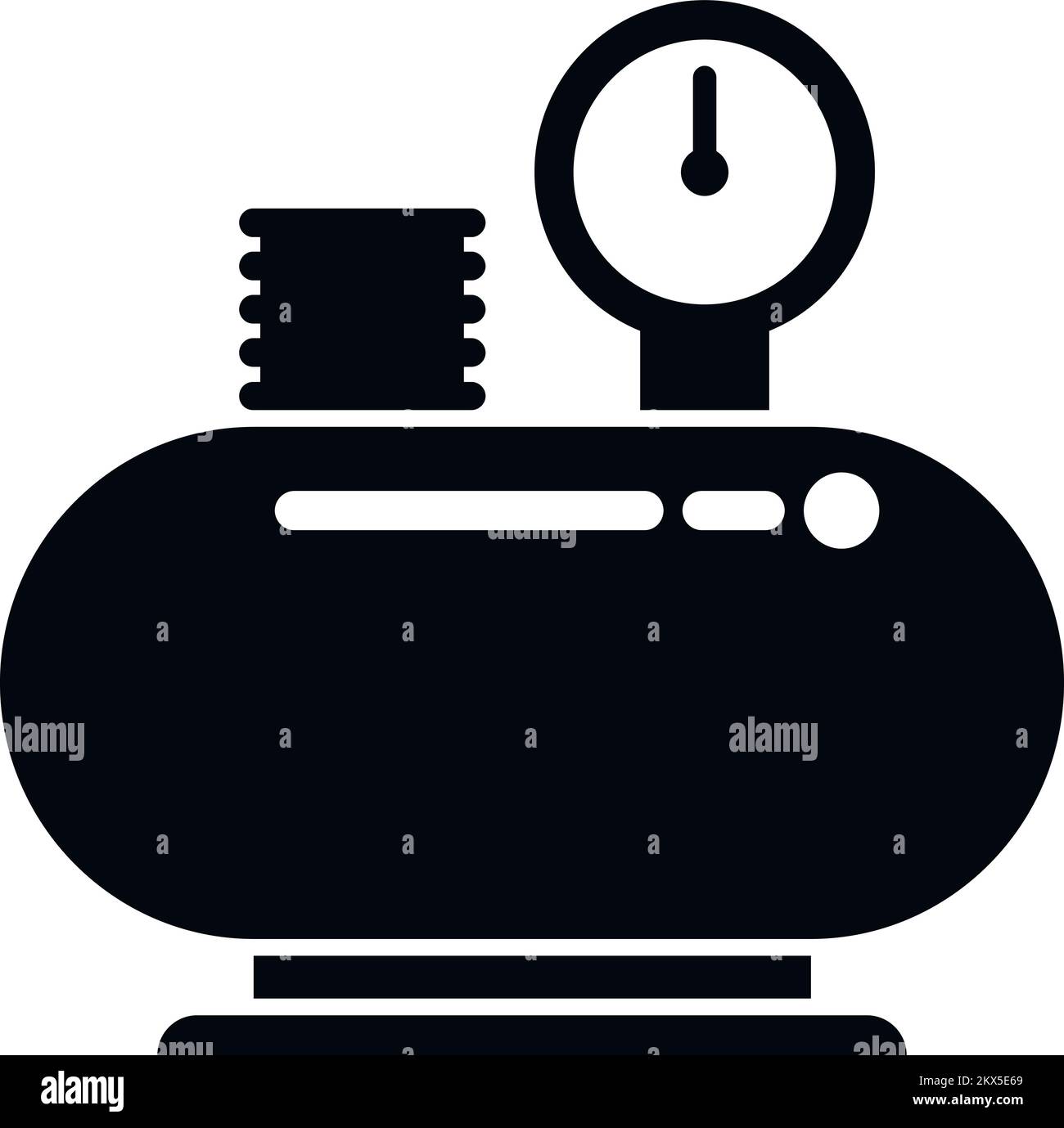 Compressor unit icon simple vector. Air machine. Device instrument ...