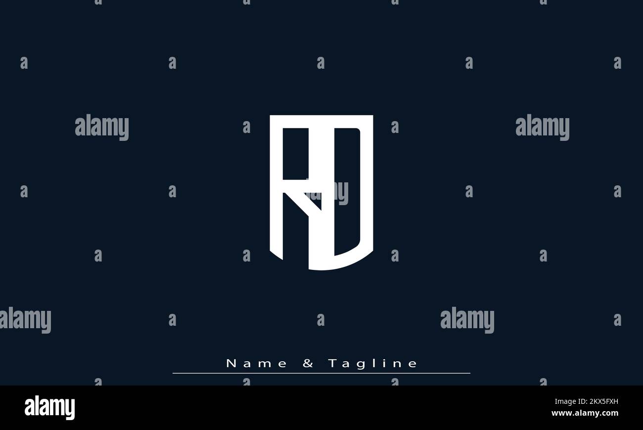 Alphabet letters Initials Monogram logo RD , DR Stock Vector Image ...