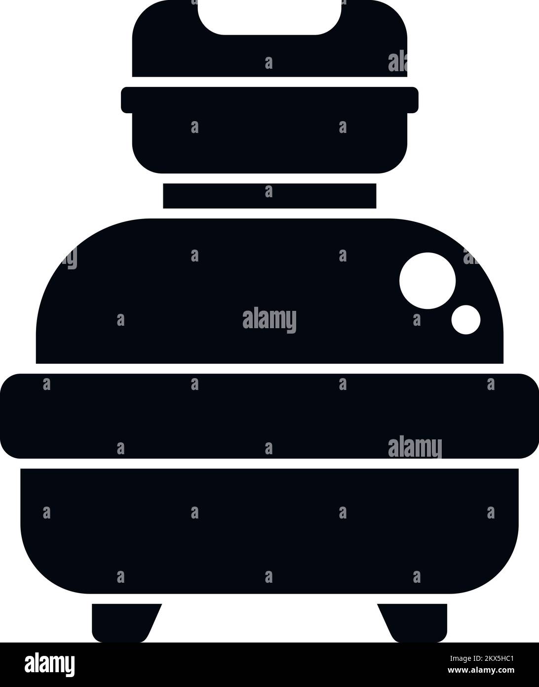 Portable compressor icon simple vector. Air machine. Equipment tool ...