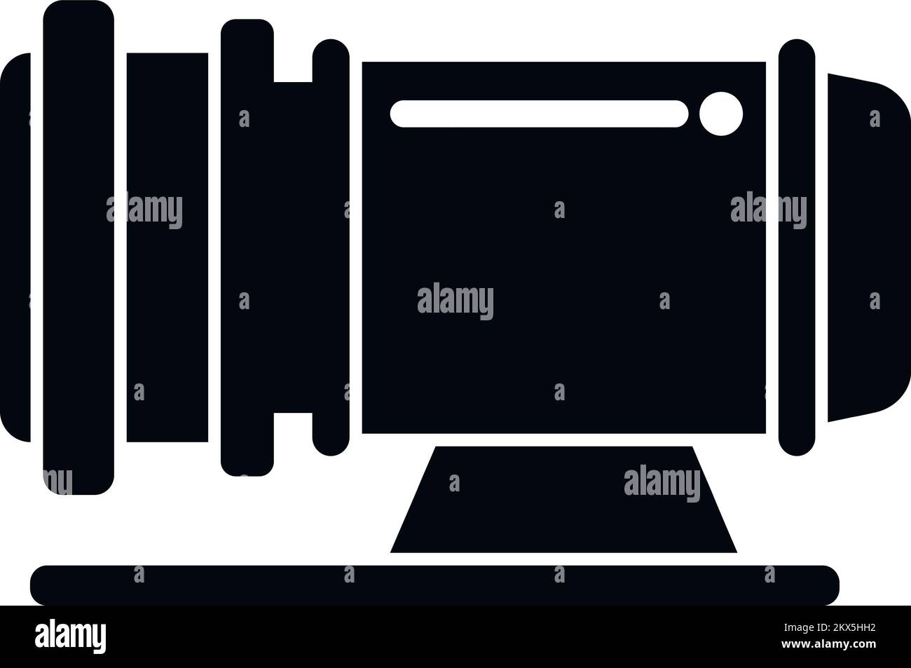 Compressor equipment icon simple vector. Air machine. Electric motor ...