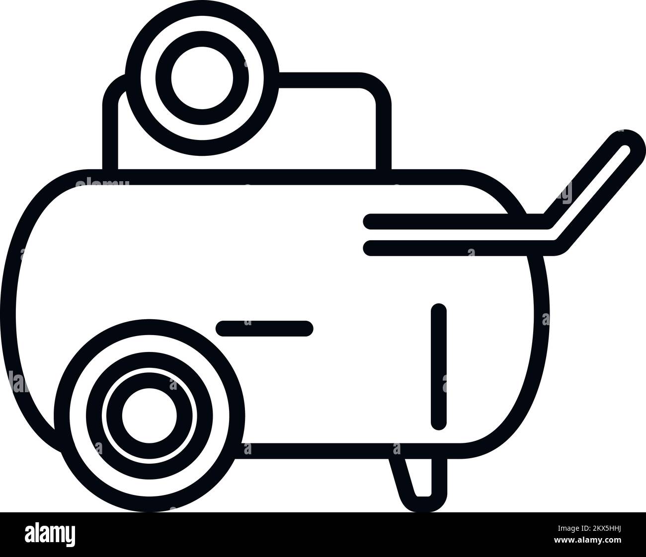 Compressor icon outline vector. Air machine. Pump tank Stock Vector ...