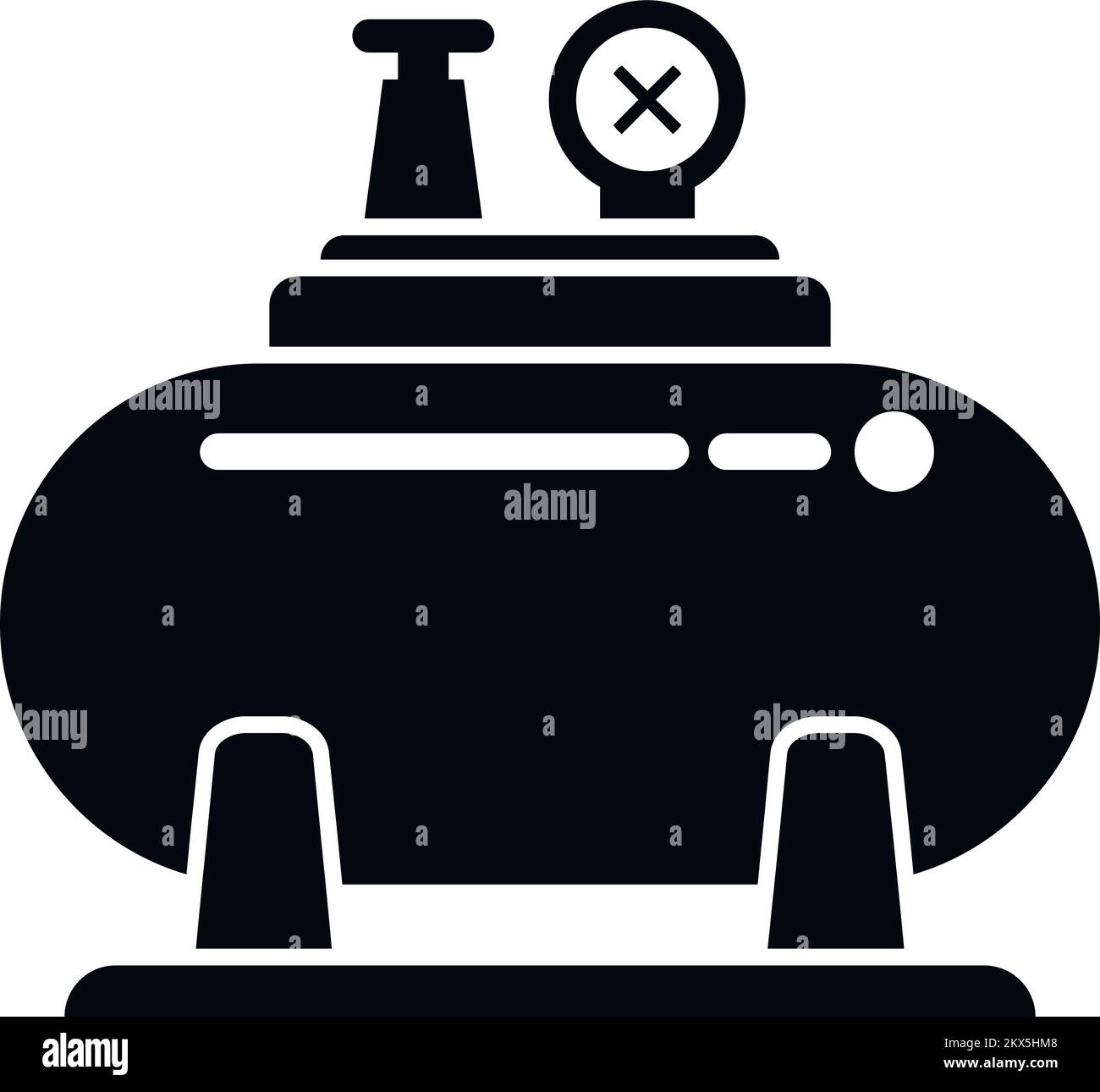 Spray compressor icon simple vector. Air machine. Pressure tank Stock ...