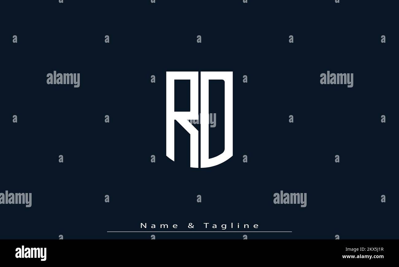 Alphabet letters Initials Monogram logo RD , DR Stock Vector Image ...