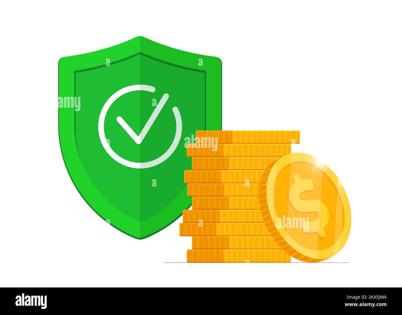 Money protection guarantees. Financial deposit wealth insurance. Cash ...